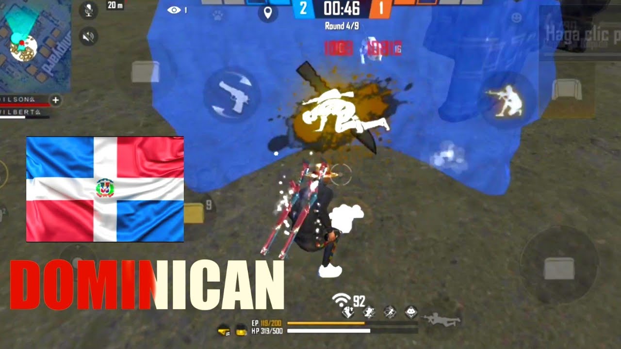 ASI JUEGAN 2 JUGADORES DE REPÚBLICA DOMINICANA🇩🇴⚡⚡ highlights free fire ...