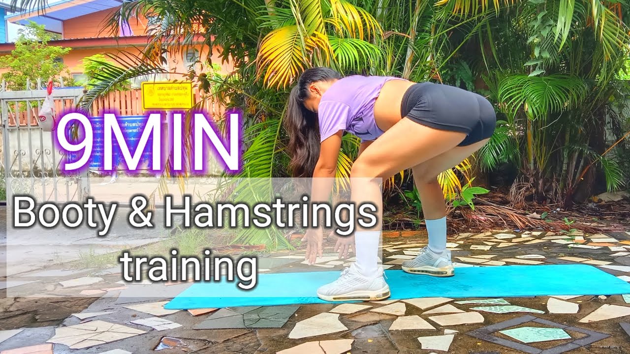 9Min booty & hamstrings workout no equipment at Home @activegirlwithaoae - YouTube
