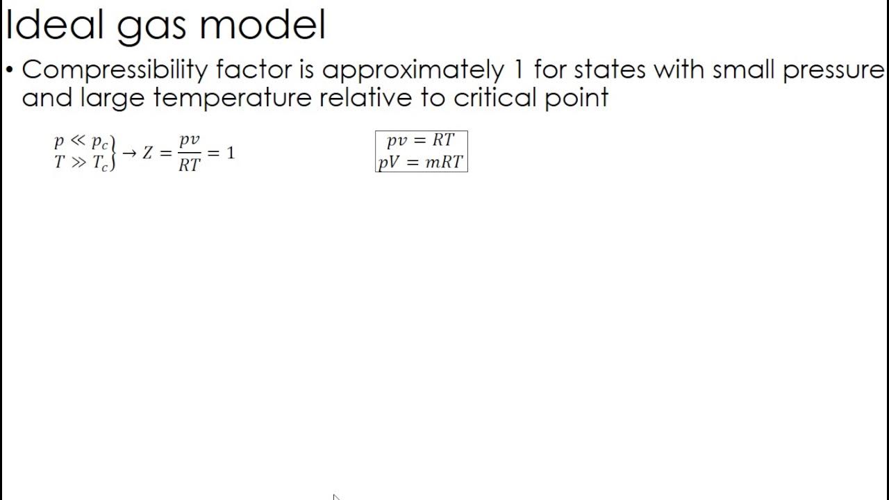 Thermodynamics Lecture 8: Ideal Gas Model - YouTube