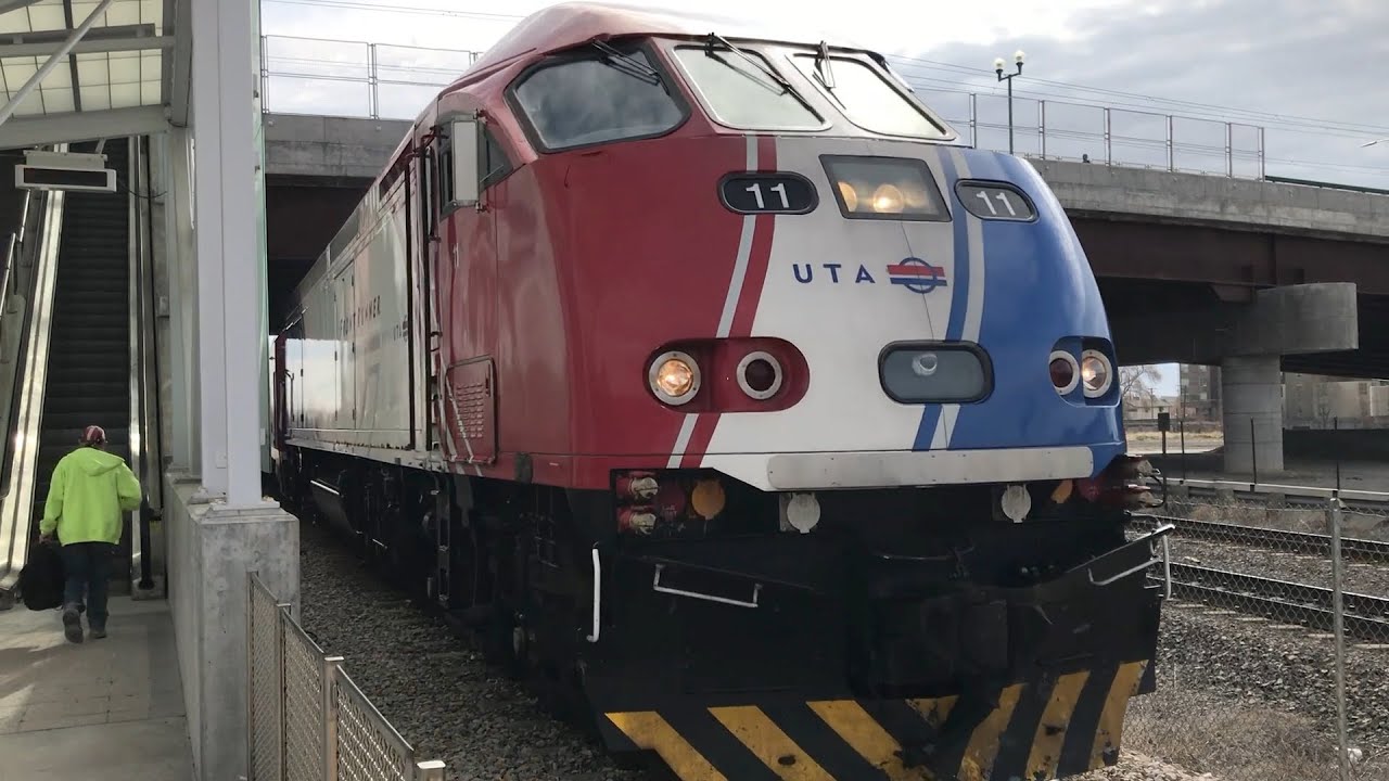 UTA Frontrunner and TRAX Train Ride 3/13/18 - YouTube