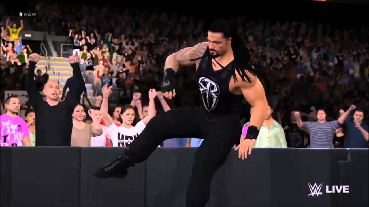 WWE 2K16: Roman Reigns - Entrance/Signature/Finisher (HIAC Attire ...