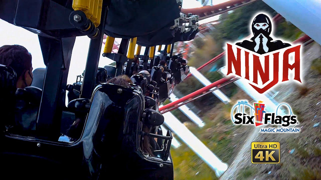 2022 Ninja Suspended Roller Coaster On Ride 4K POV Six Flags Magic Mountain - YouTube