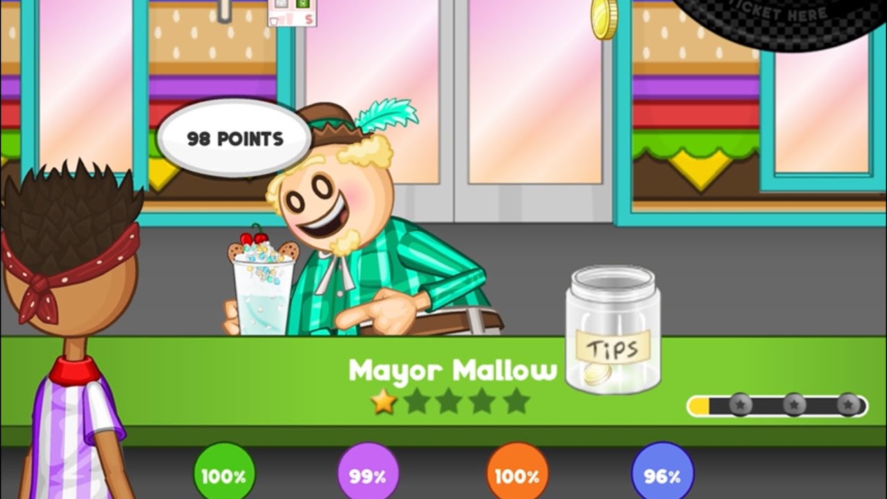 Papa’s Freezeria HD - Mayor Mallow & Blue Moon Syrup - YouTube