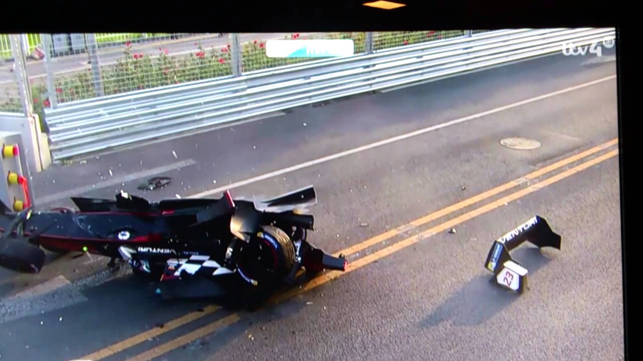 Formula E championship. Nick Heidfeld crash. - YouTube