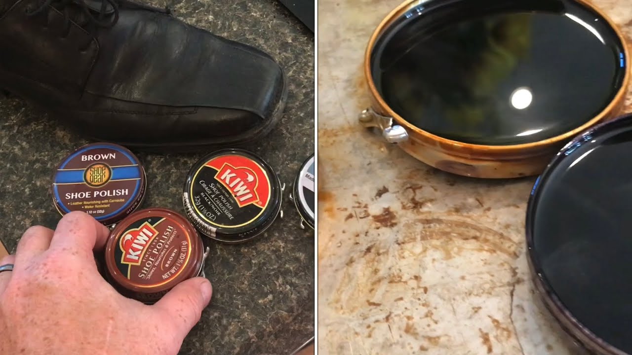 “save money” RECLAIMING shoe polish (remelting to make it useful again ...