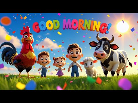 Петушок будит всех! 🌞 Весёлое доброе утро | Мультфильм для детей #мультик