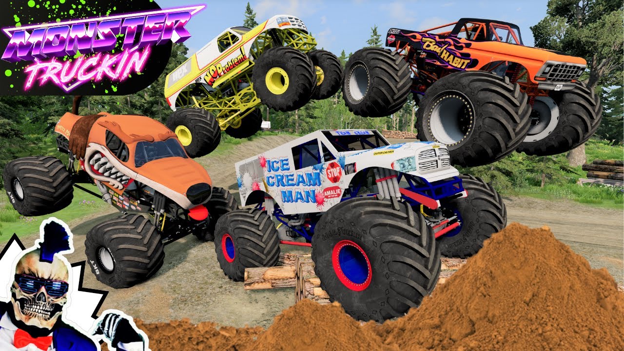 Monster Truck Mud Battle #26 | BeamNG Drive | Mace Mace Tv - YouTube