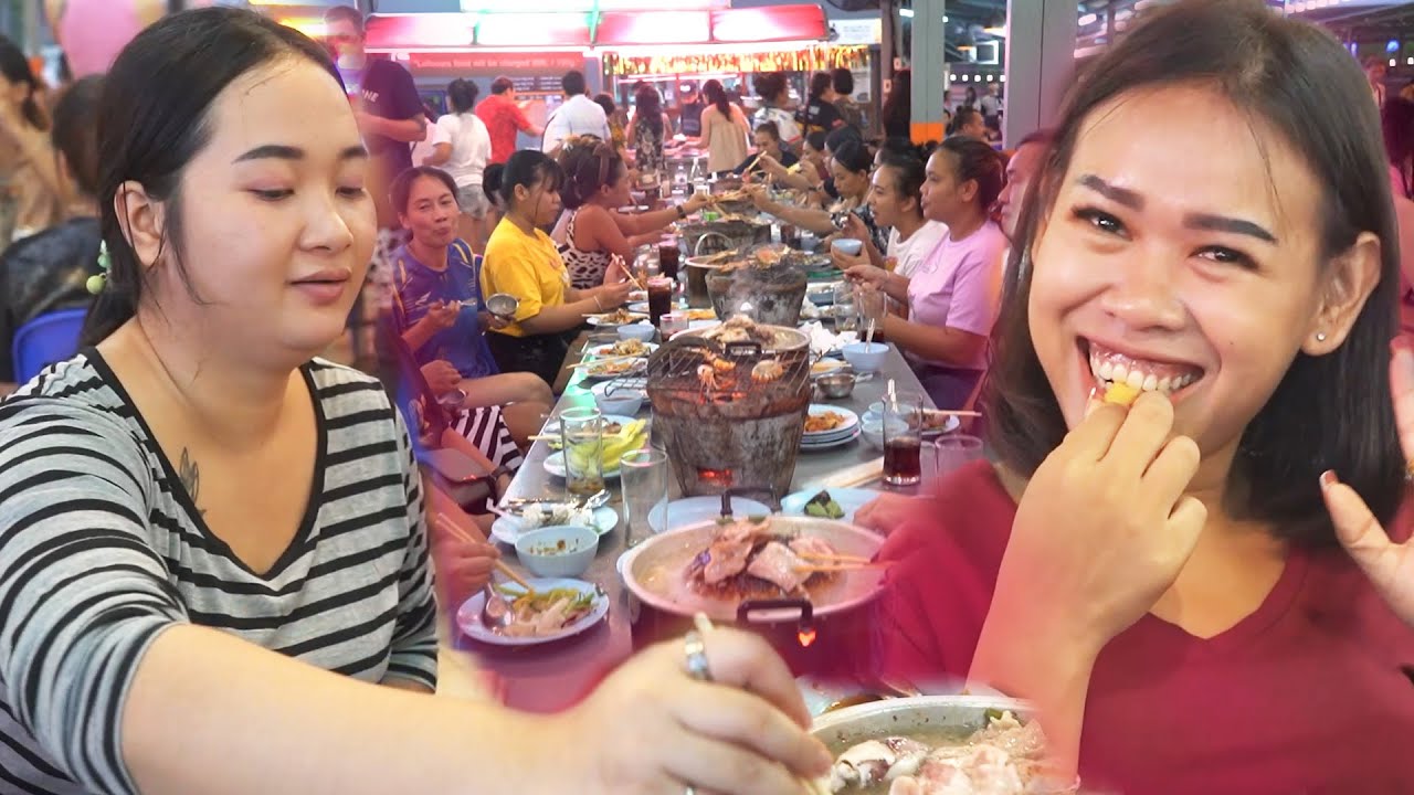 How Much to Feed 60 Hungry Girls in Pattaya? - YouTube