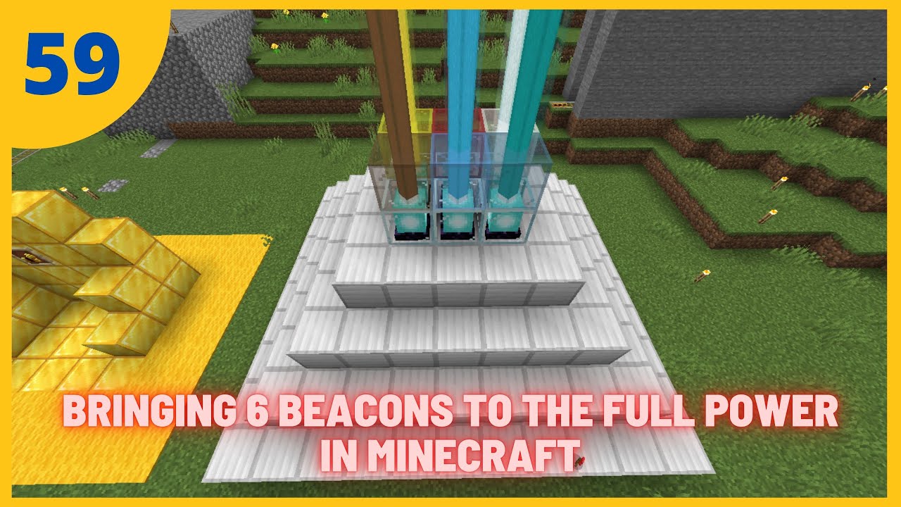 Bringing 6 Beacons To The Full Power In Minecraft - YouTube