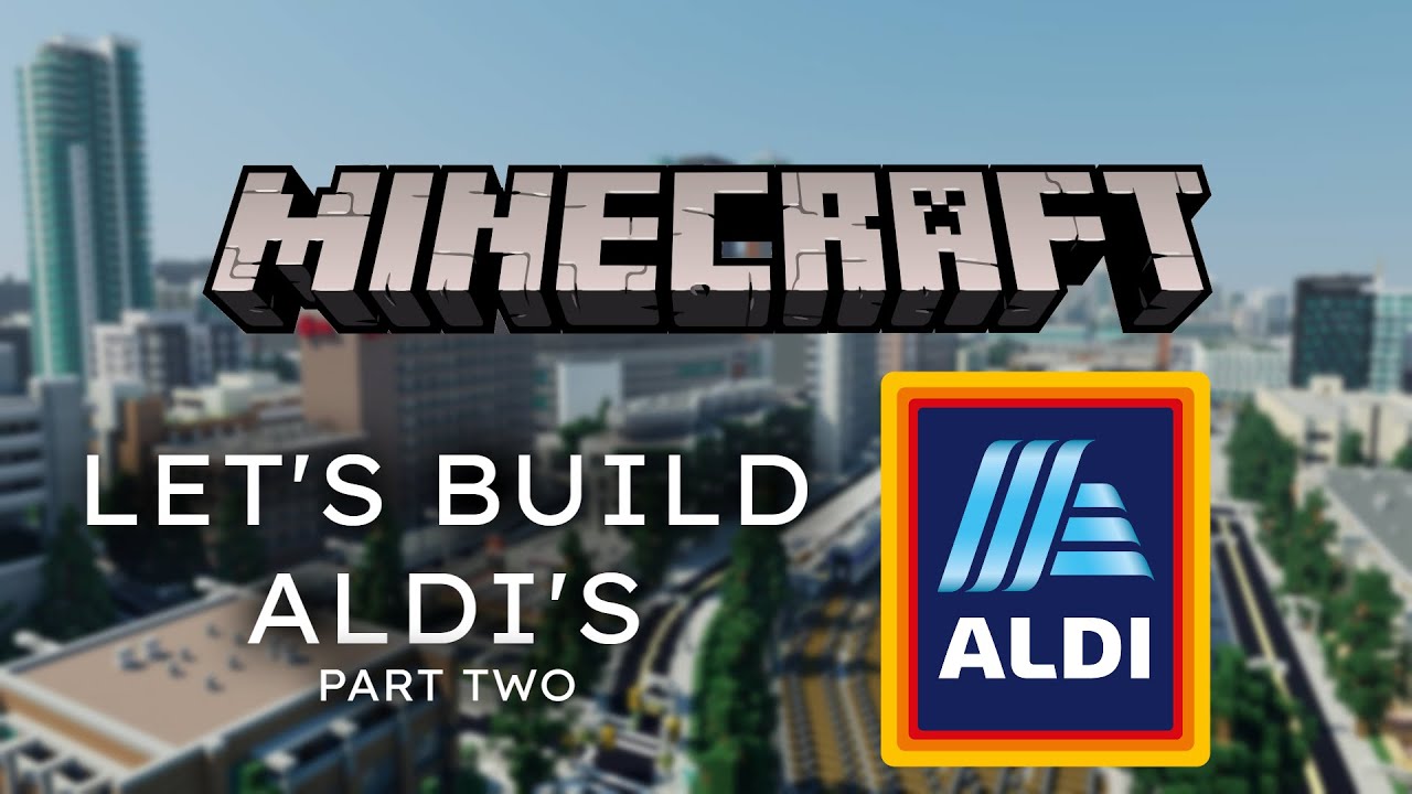 Minecraft Let's Build: Aldi's Grocery Store Part Two - YouTube