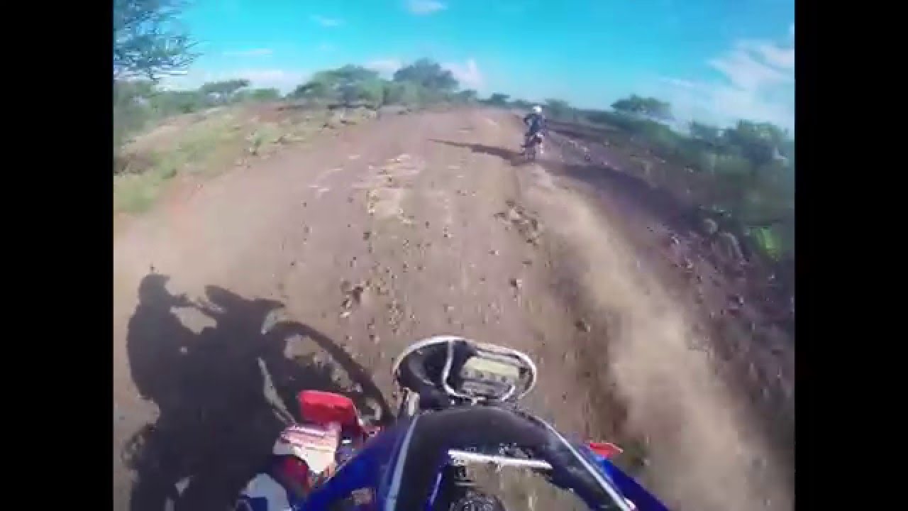 Off road riding on african trails South Kenya motorbike tour - YouTube