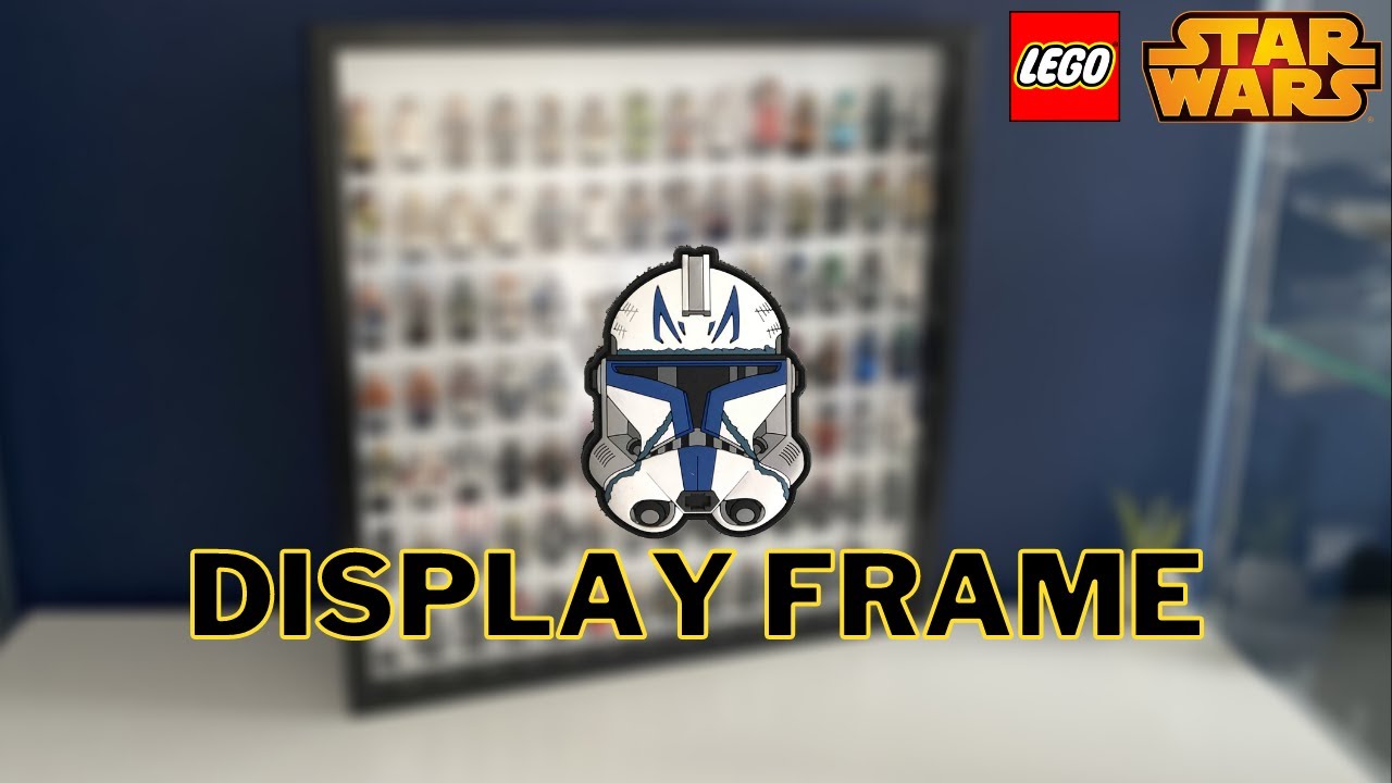 LEGO Star Wars Display Frame + RARE Minifigures - YouTube