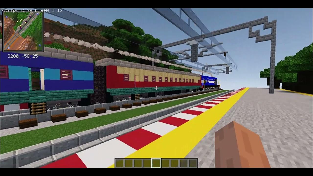 PASSANGER TRAIN WITH WDM 3A/Indian Railways/create/Minecraft/Indian ...