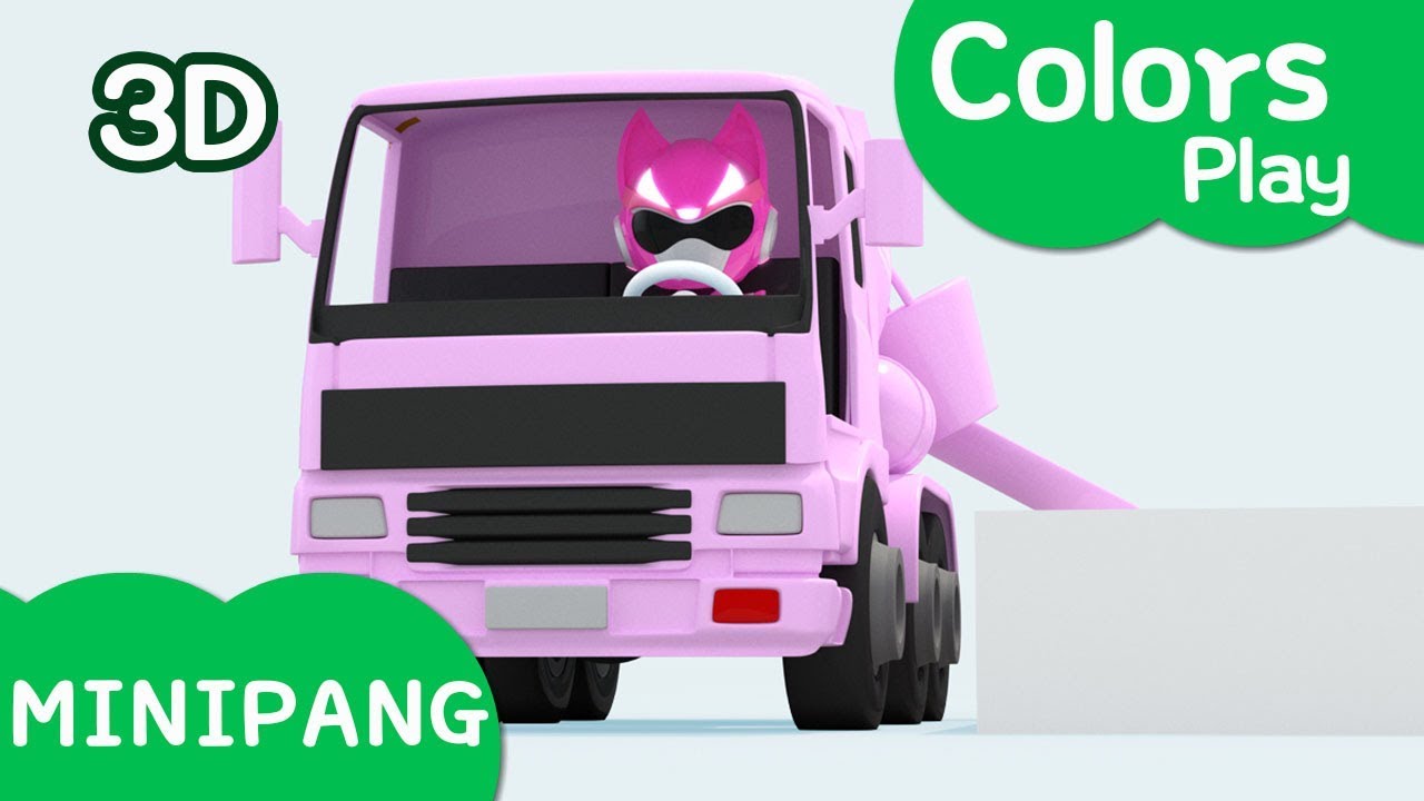 Learn colors with Miniforce | Mini Ranger | Heavy machine play | Mini ...