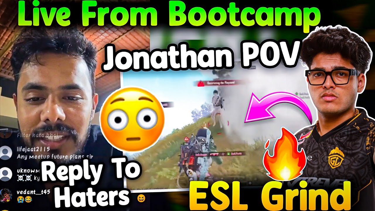 GodL Amar Live From Bootcamp🚨💛 Jonathan POV😱 GodLike Qualify For Finals ...
