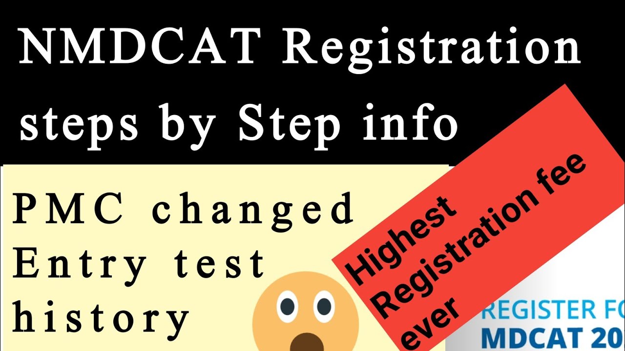 Breaking News-NMDCAT-Registration-Step by step -Pmc Registration Fee ...