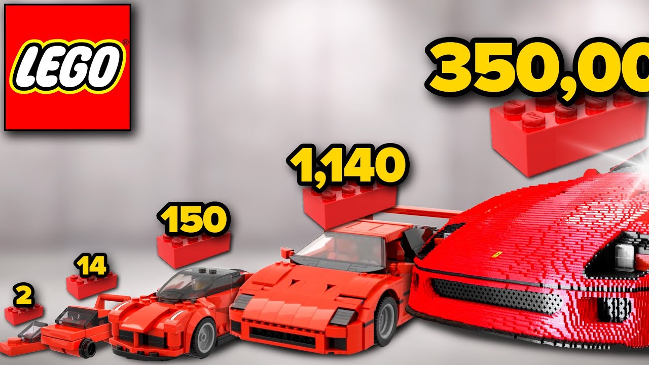LEGO Ferrari in Different Scales | Comparison - YouTube