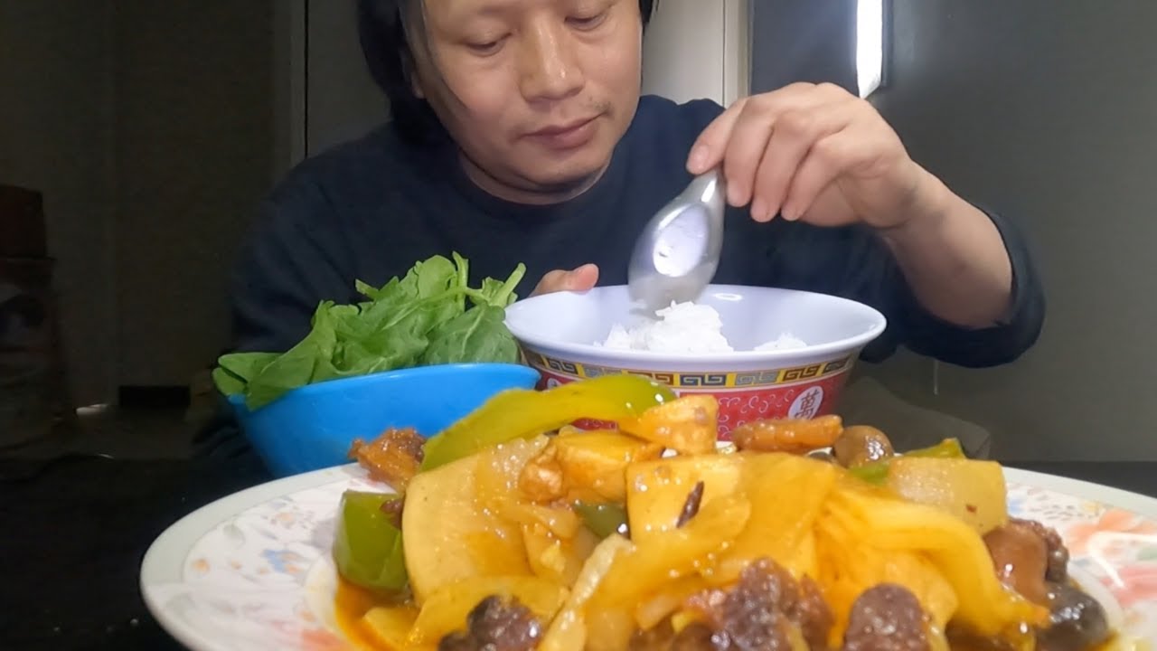 COOK AND EATING RESH VEGGIES WITH DRIED TURTLE MEAT - YouTube