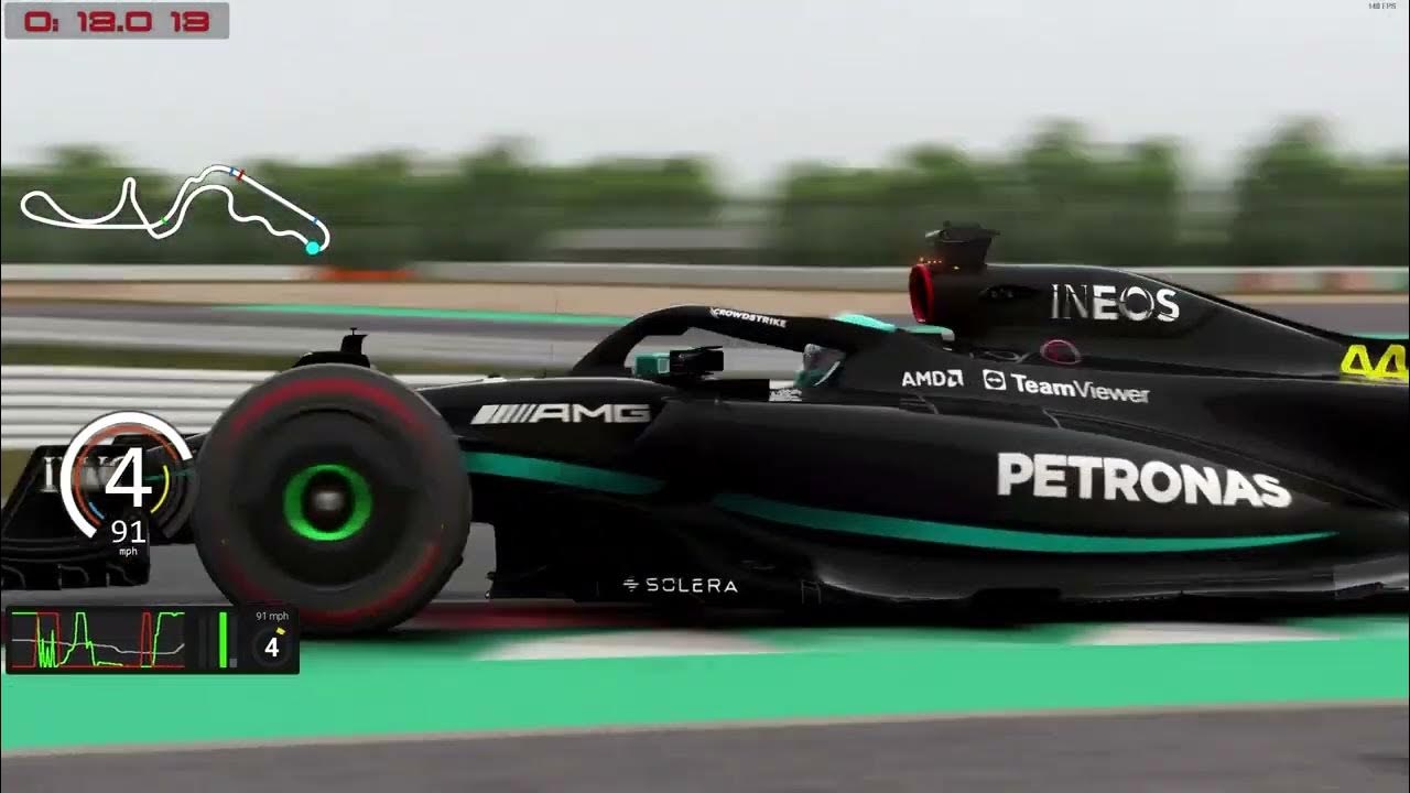 Mercedes W14 in Assetto Corsa - RSS Formula Hybrid 2022 @ Suzuka - YouTube