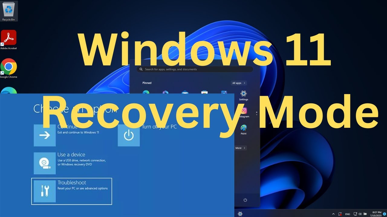 วิธีการเข้า Windows 11 Recovery Mode - YouTube