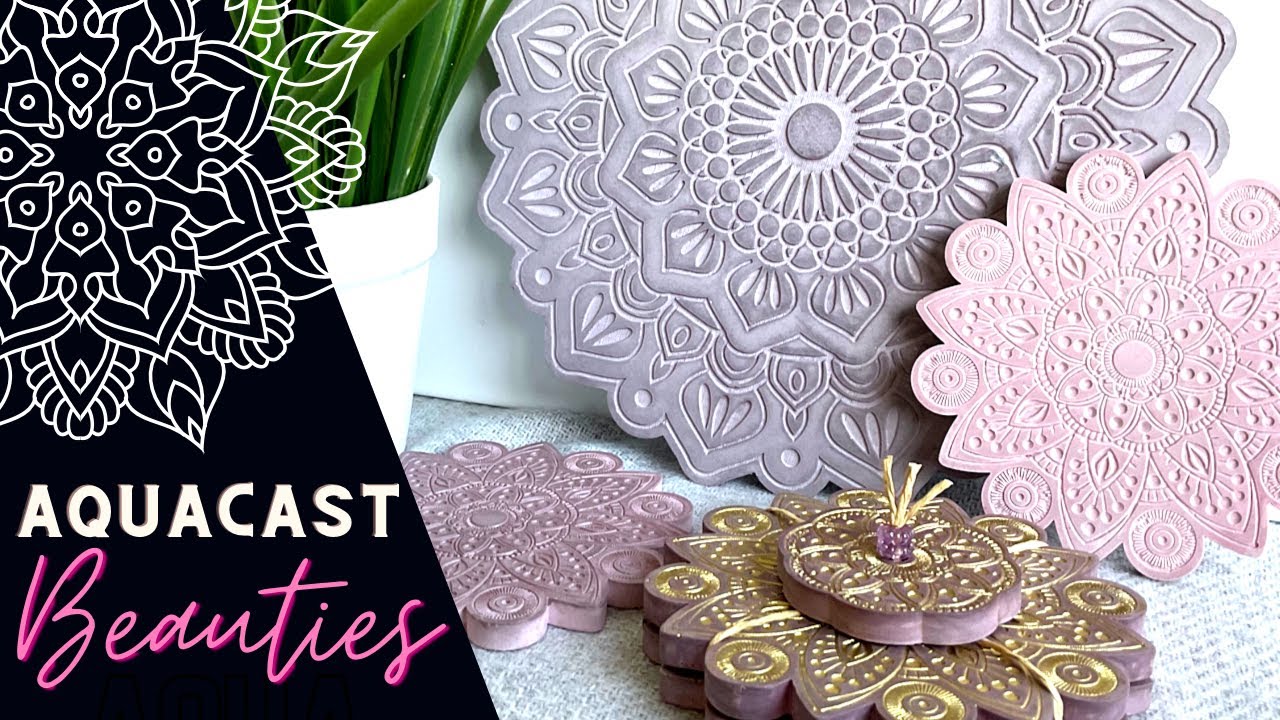 My New Favourite Moulds! Aqua Cast Textured Coasters - Pigmented Infill ...