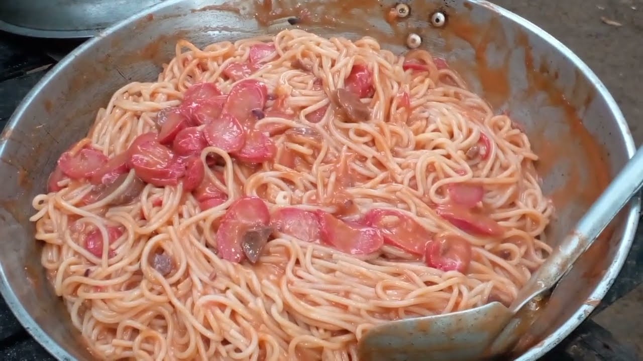 How to cook Filipino Style Spaghetti with Hot Dog | Home Cooking with ...
