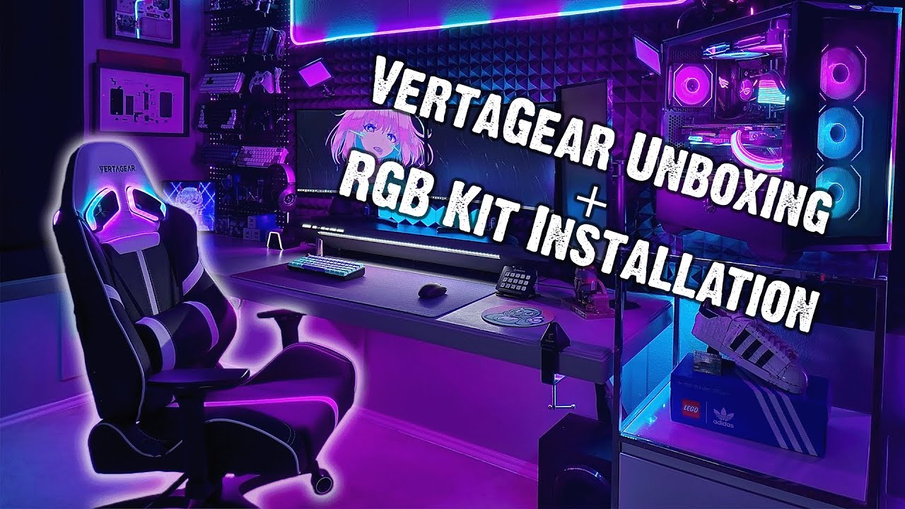Vertagear SL5000 Gaming Chair Unboxing, Build and RGB kit installation ...