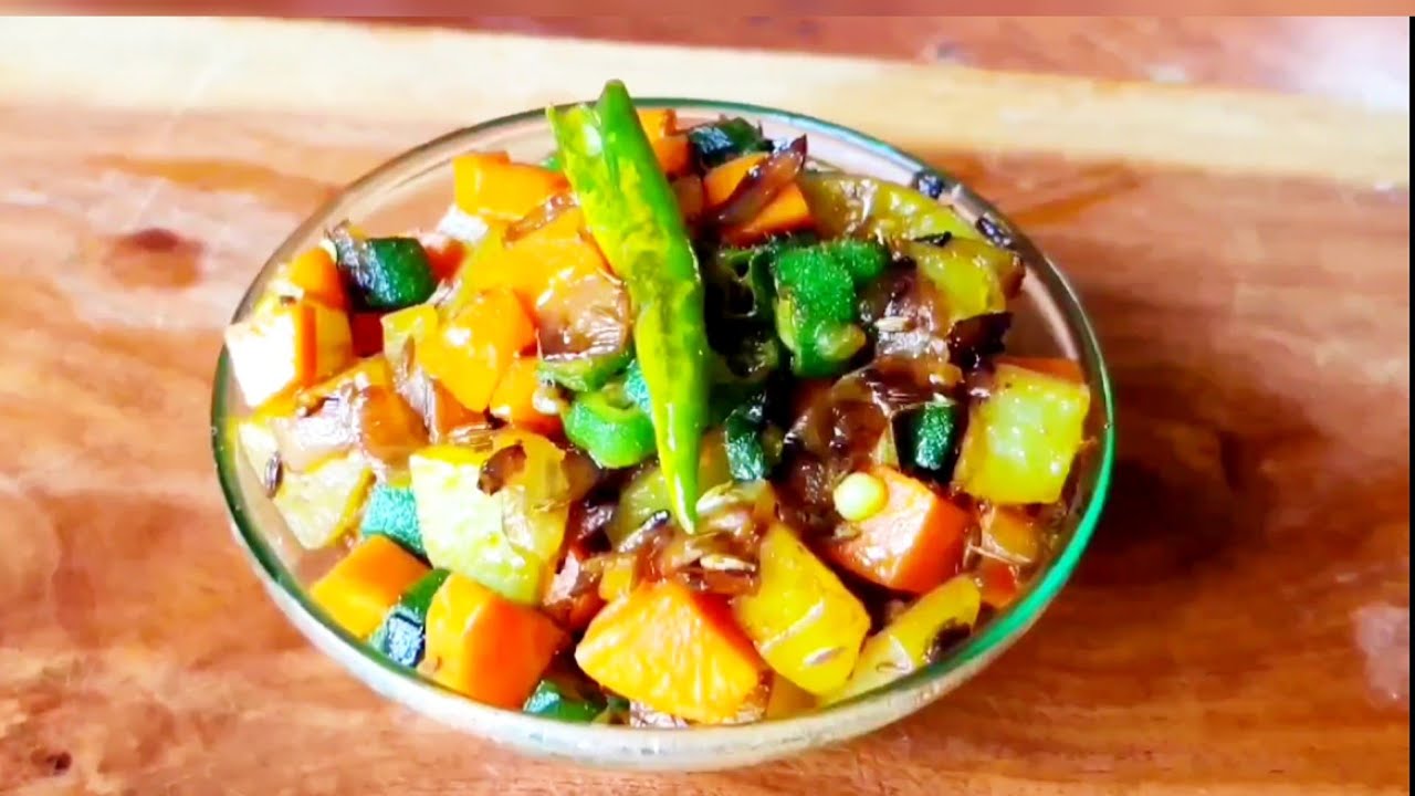 Simple Summer Mix Vegetable | Mix Vegetable Recipe | Less oil less ...