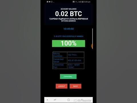 BITCOIN ANDROID MINING APP. Mine 0.05btc in 2 Minutes with an Android ...