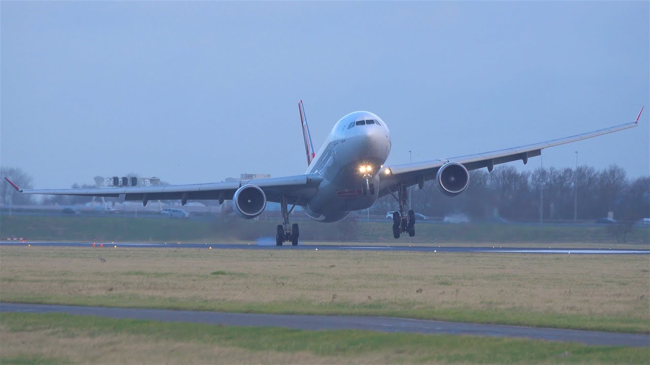 4K Polderbaan CROSSWIND🛬 Arrivals Pilots Struggeling To Land At ...