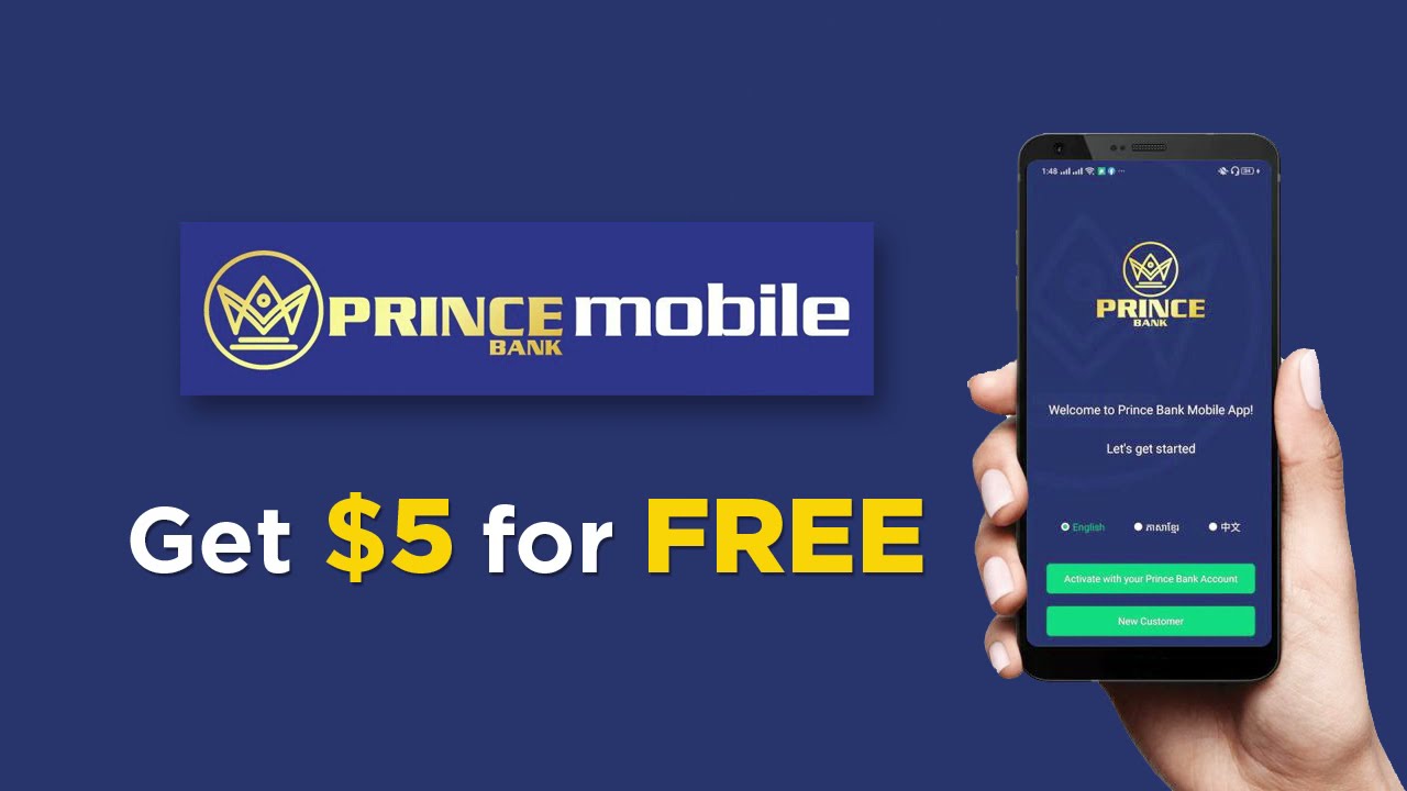 Earn Money Online - Get 5 dollars FREE from Prince Bank Mobile - YouTube