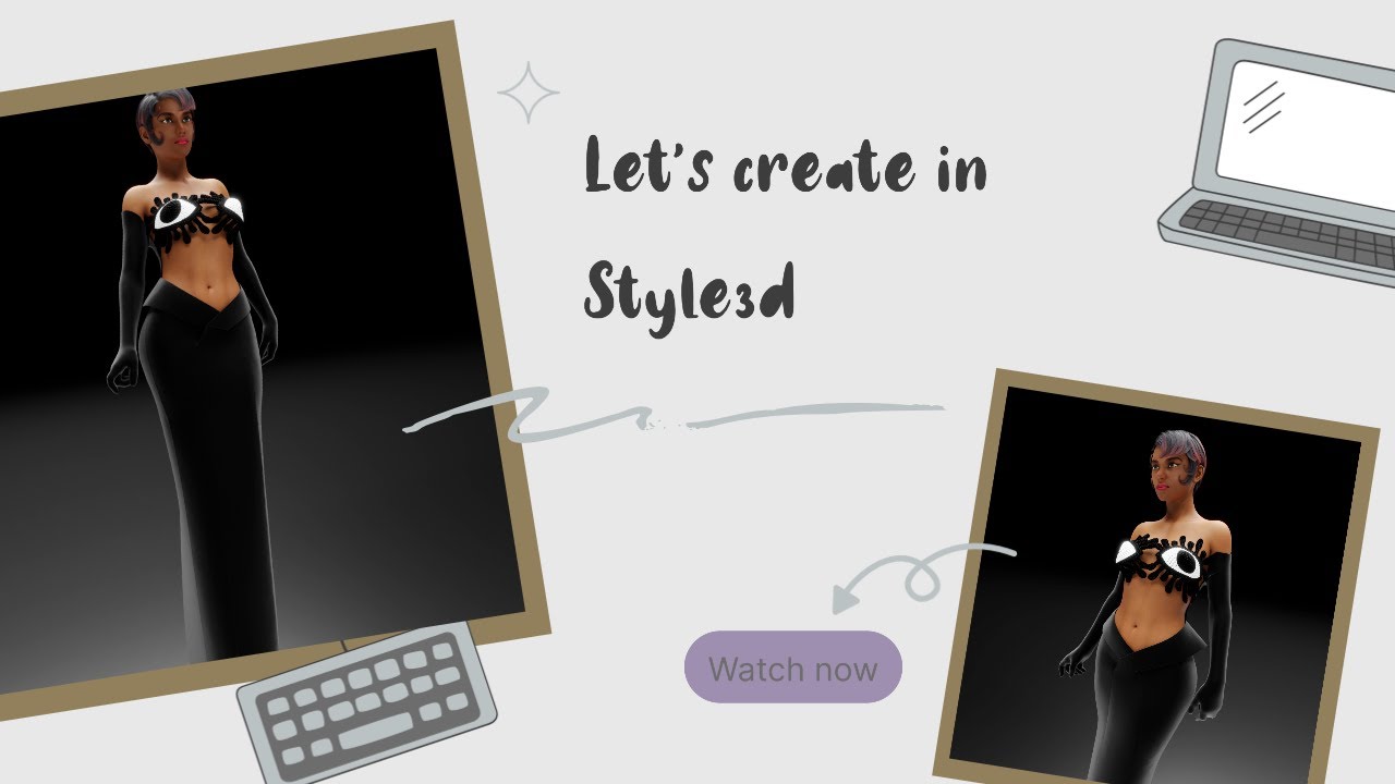 Gaze - Eye inspired garment made in Style3d - YouTube