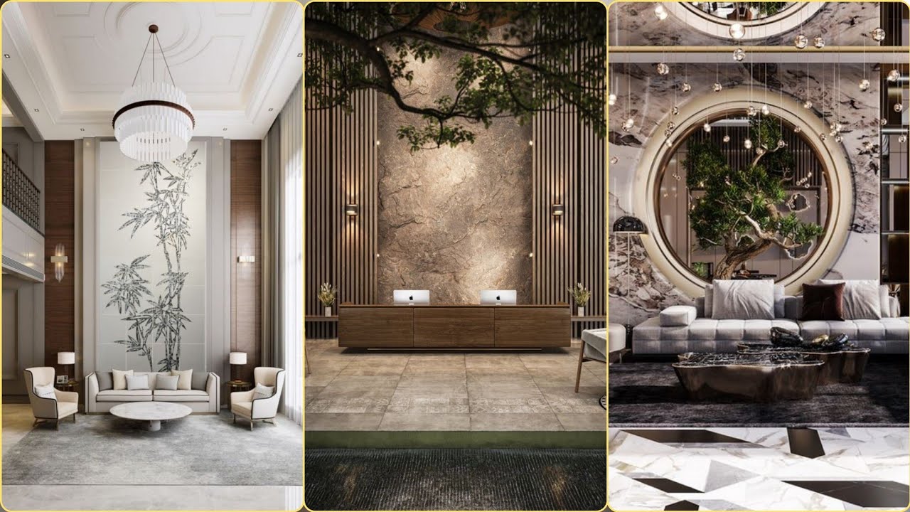Luxury Lobby Interior Design l Awesome Lobby Design l Home Decor - YouTube