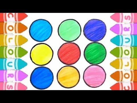 Learn Colors drawing, painting & coloring for kids and toddlers ...