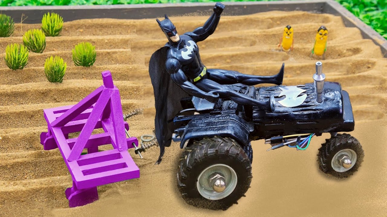 diy making mini plough machine || science project || diy tractor ...