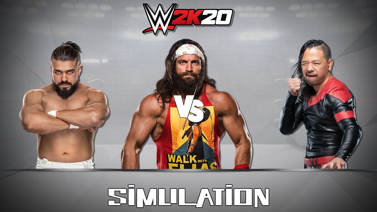 WWE 2K20 (2019) - Andrade vs Elias vs Shinsuke Nakamura [Match ...