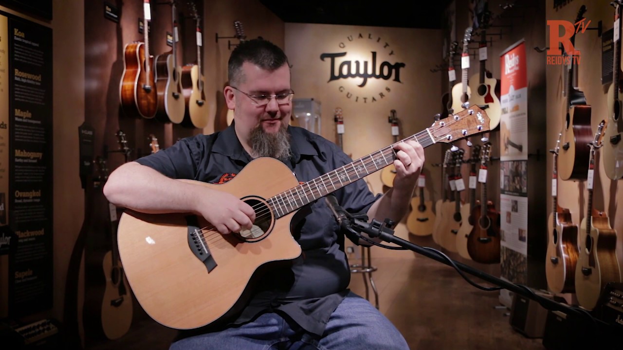 Taylor Custom Cedar / Walnut Grand Auditorium #10787 - YouTube