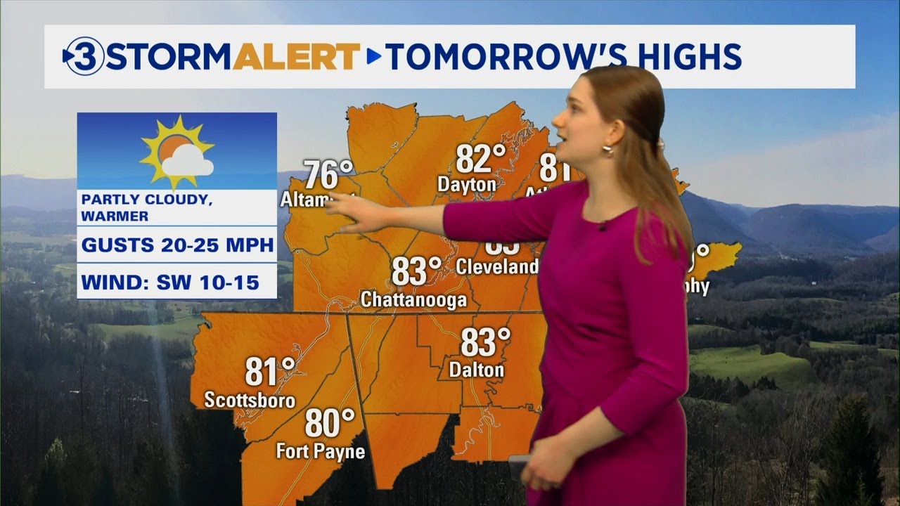 Audrey Shirley's Saturday evening weather - YouTube