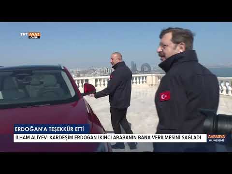 İLHAM ALİYEV, TOGG İLE CUMHURBAŞKANLIĞI ÇALIŞMA OFİSİ'NE GEÇTİ
