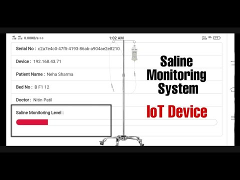 Saline Monitoring System | IoT Device | Bluetooth Reading | Trambak ...