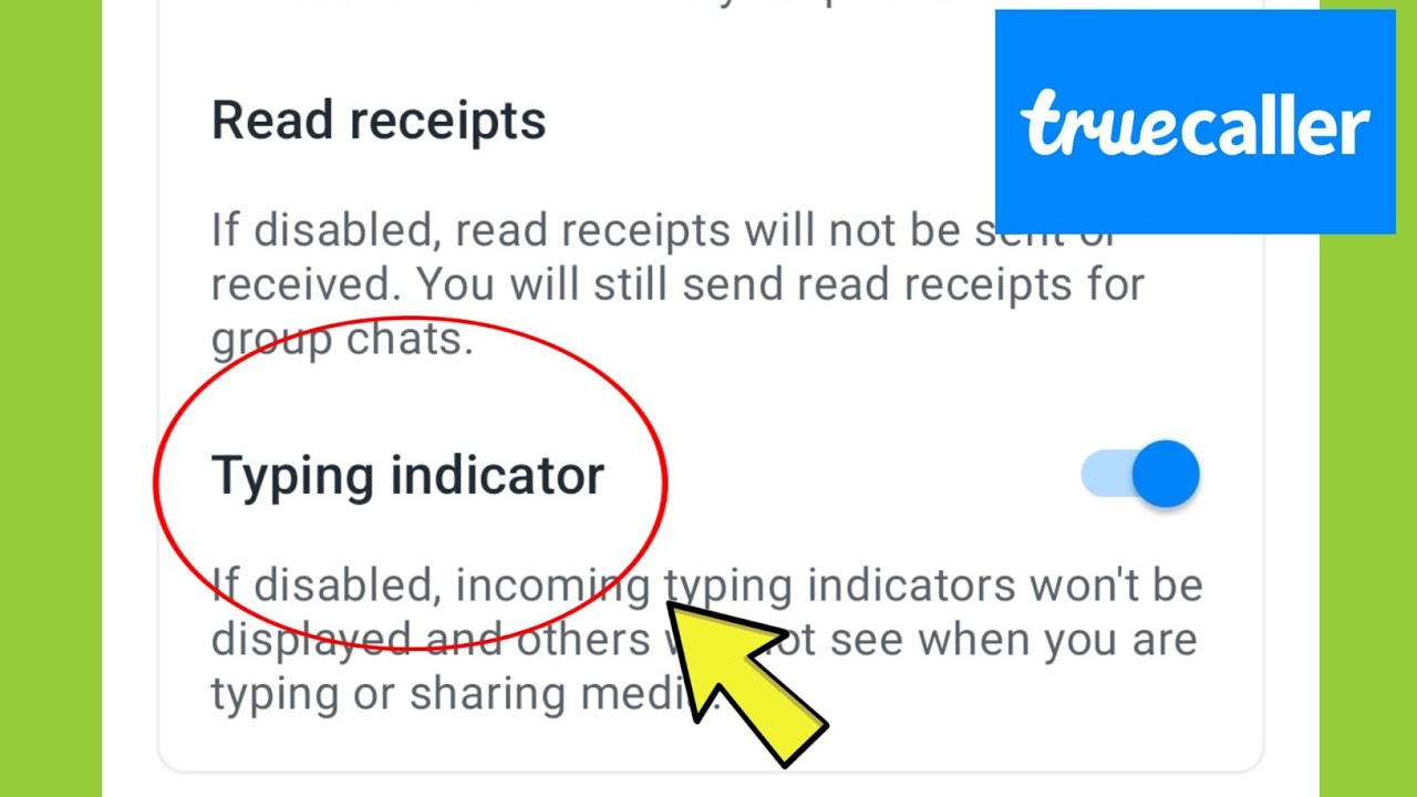 Truecaller | What is Typing indicator in Truecaller Chat Setting - YouTube