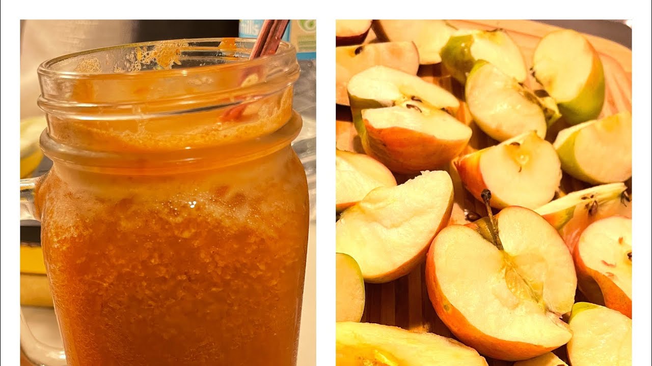 Apple pie juice? Yes detoxifying and delicious 😋/#juicerecipe # ...