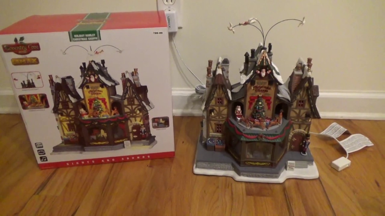 Lemax Village Piece: "Holiday Hamlet Animated Christmas Shop" (Coventry ...