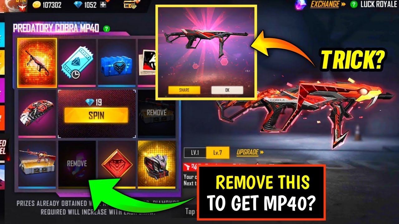 COBRA MP40 FADED WHEEL FREE FIRE | FREE FIRE NEW EVENT | COBRA MP40 ...