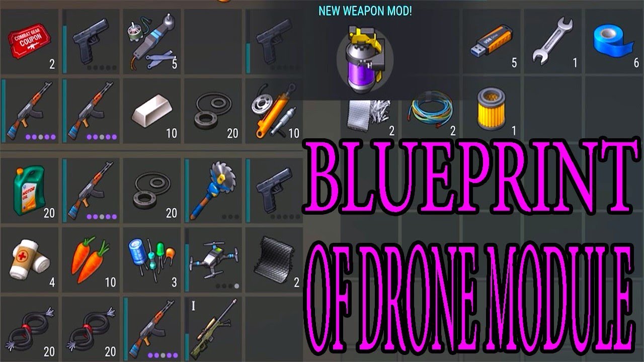 BLUEPRINT OF DRONE MODULE - LAST DAY ON EARTH - LDOE - YouTube