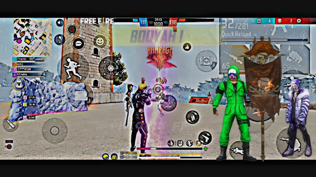 FREE FIRE RAMPAGE MAP || in free fire 🔥👀|| pheonix ff|| FF || FF MAX ...