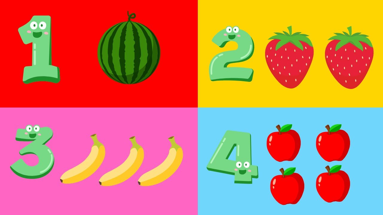 Count to 10 with Yummy Fruits! | Fun Learning for Kids - YouTube