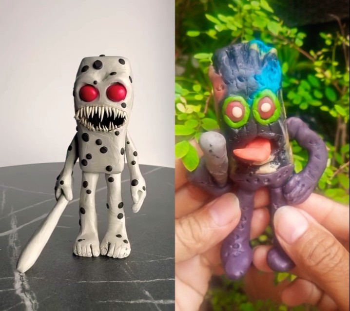 Red Eye Ricky + I Made Tung Tung Sahur 🤩 Halloween #tungtungtungsahur # ...