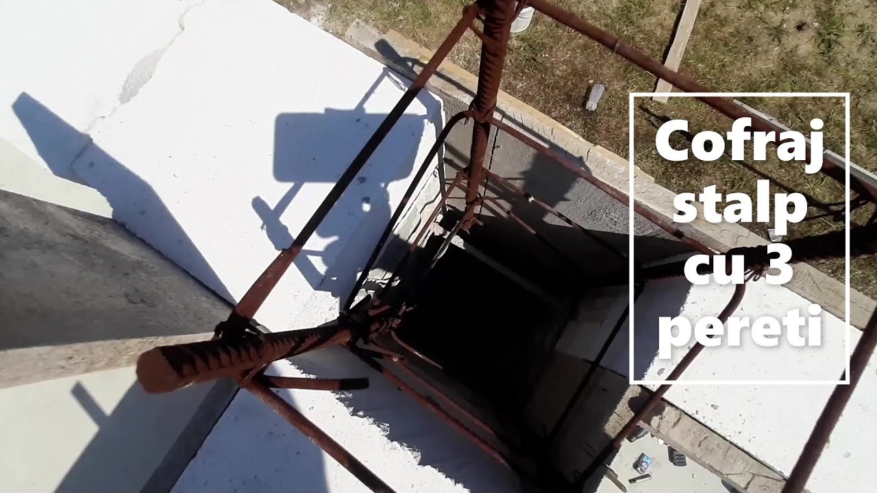 Cofraj stalp cu 3 pereti - YouTube