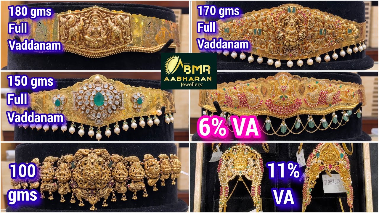 Lightweight Full Vaddanam Designs | 6% VA to 14% VA Only | Latest Gold ...